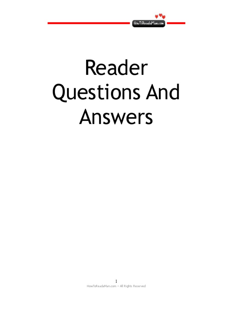 Reader Questions | PDF | Feeling | Emotions