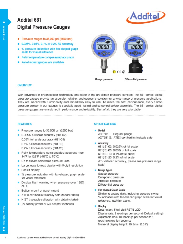Database Pressure Gauge | PDF | Pressure Measurement | Calibration
