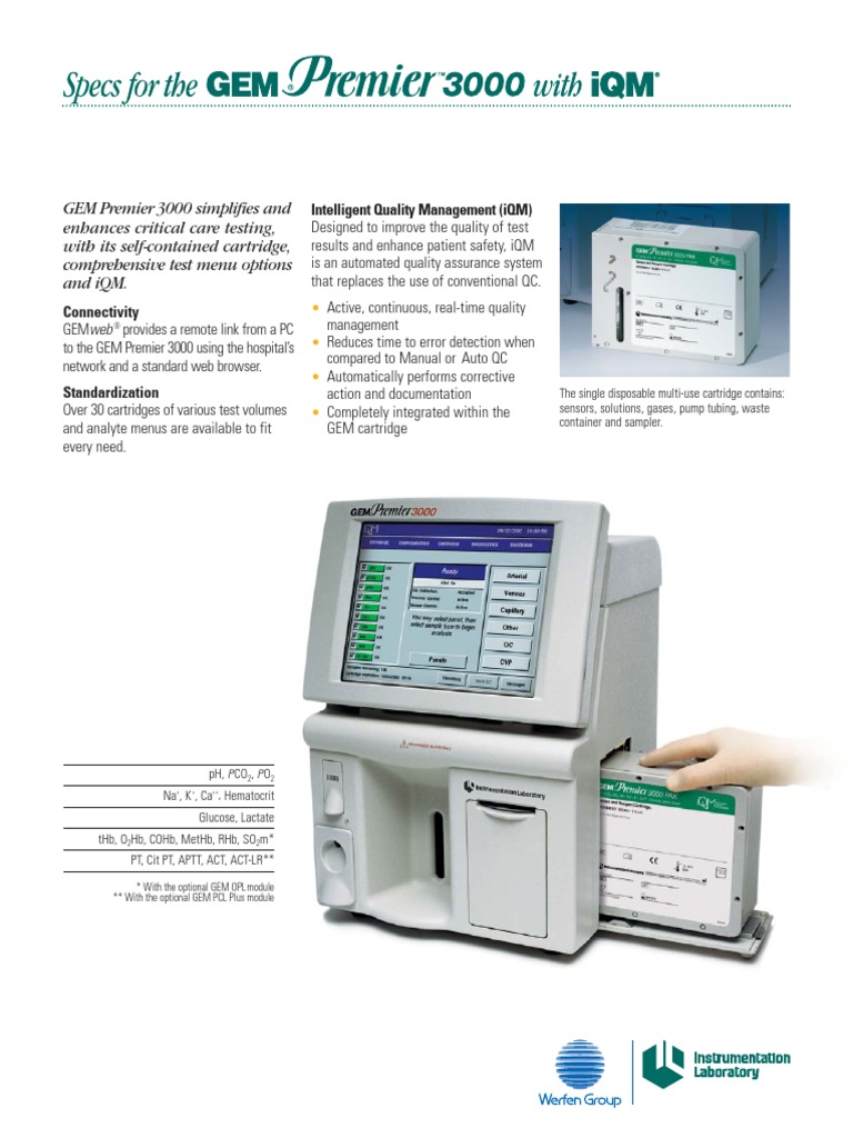 GEM Premier 3000 Spec Sheet FINAL | PDF | Nature