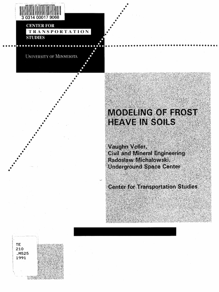 Modeling of Frost Heave in Soils | PDF | Stress (Mechanics) | Porosity