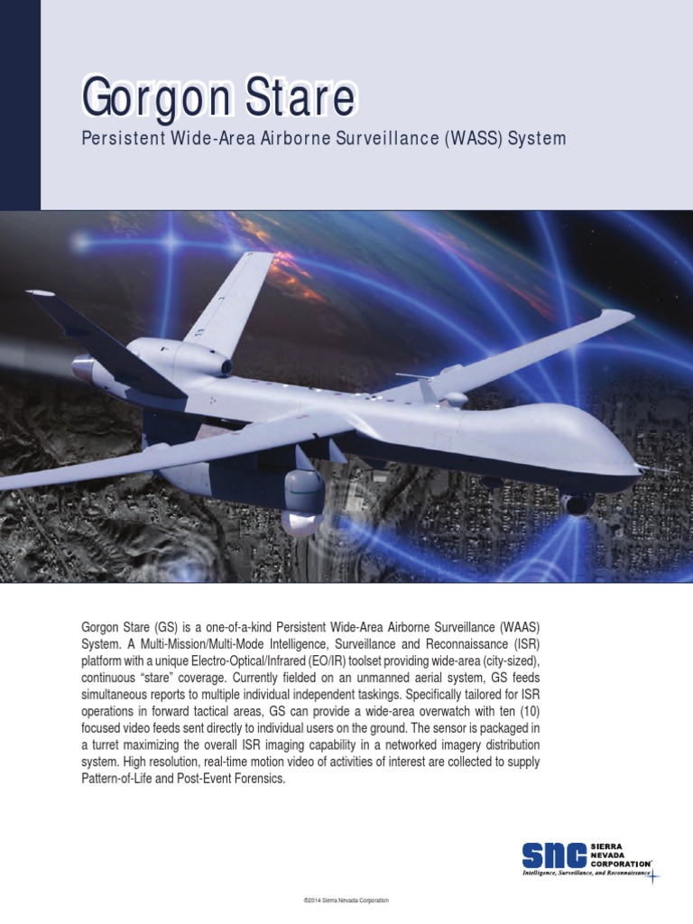 Gorgon Stare Sierra Nevada Corp ISR 20140630 | PDF | Surveillance ...