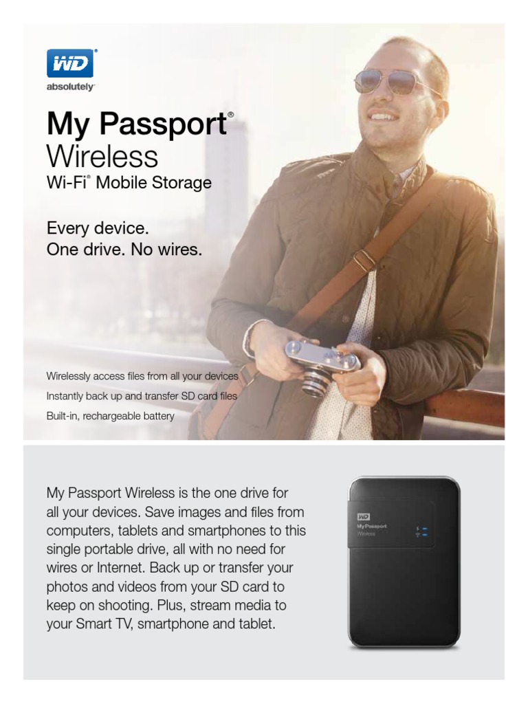 My Passport Wireless: Wi-Fi Mobile Storage Every Device. One Drive. No ...