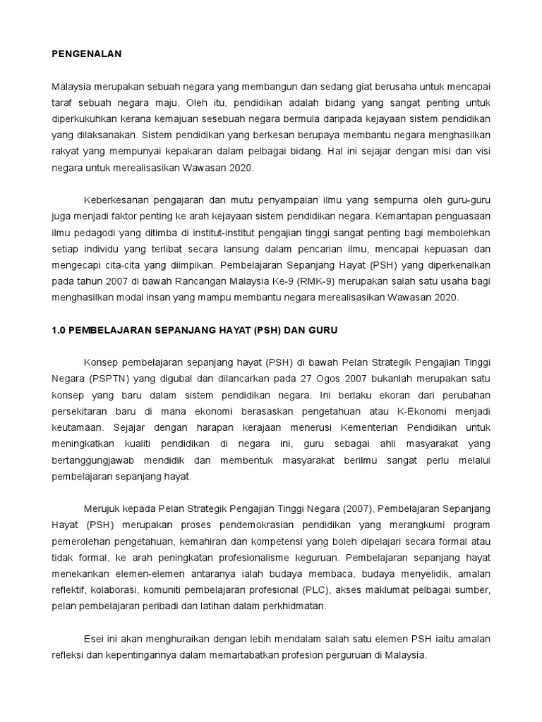 Amalan Refleksi | PDF