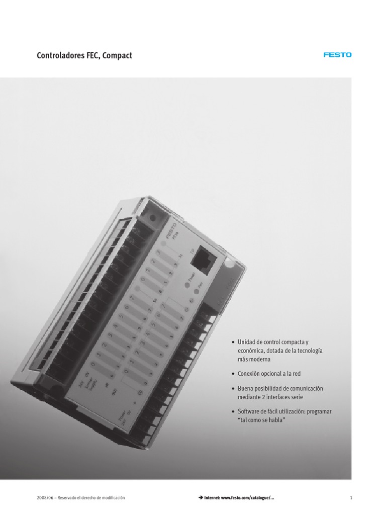 Introducción al controlador FEC Compact de Festo: características ...