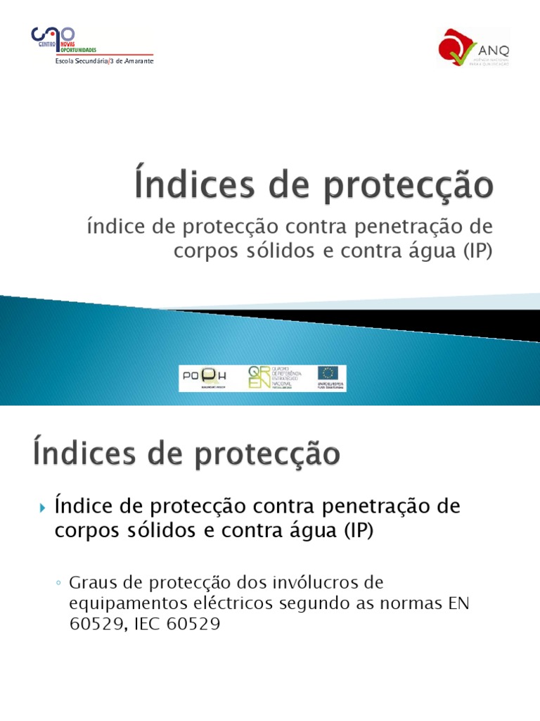 Indice de Proteccao e Classificação Tubos | PDF