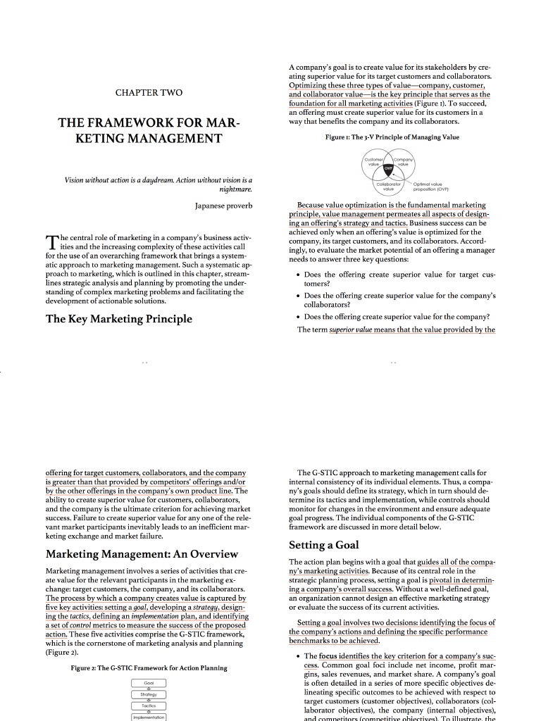 The Framework For Marketing Management | PDF