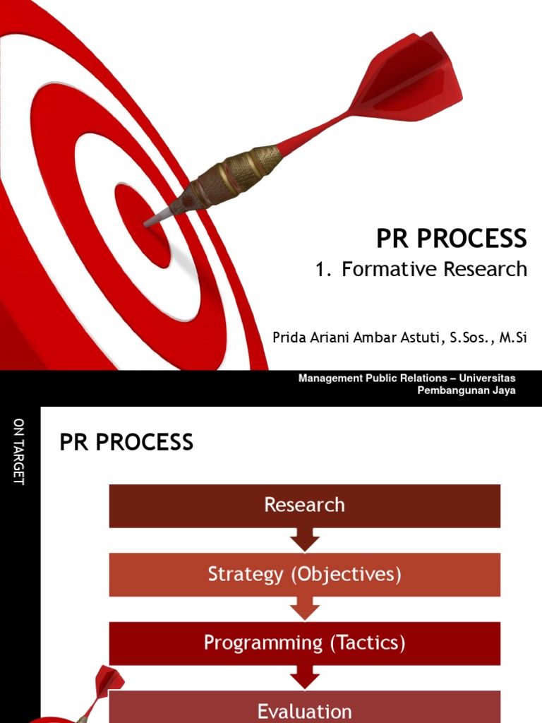 Public Relations Process - Formative Research | PDF | Public Relations ...