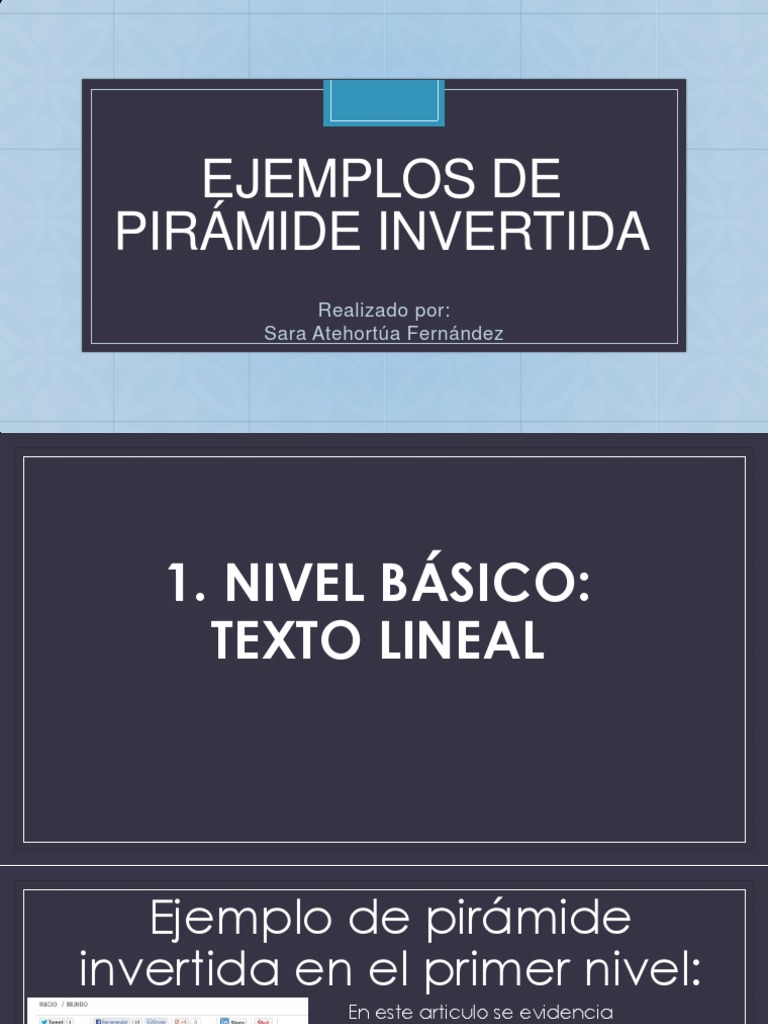 Ejemplos de Pirámide Invertida | PDF