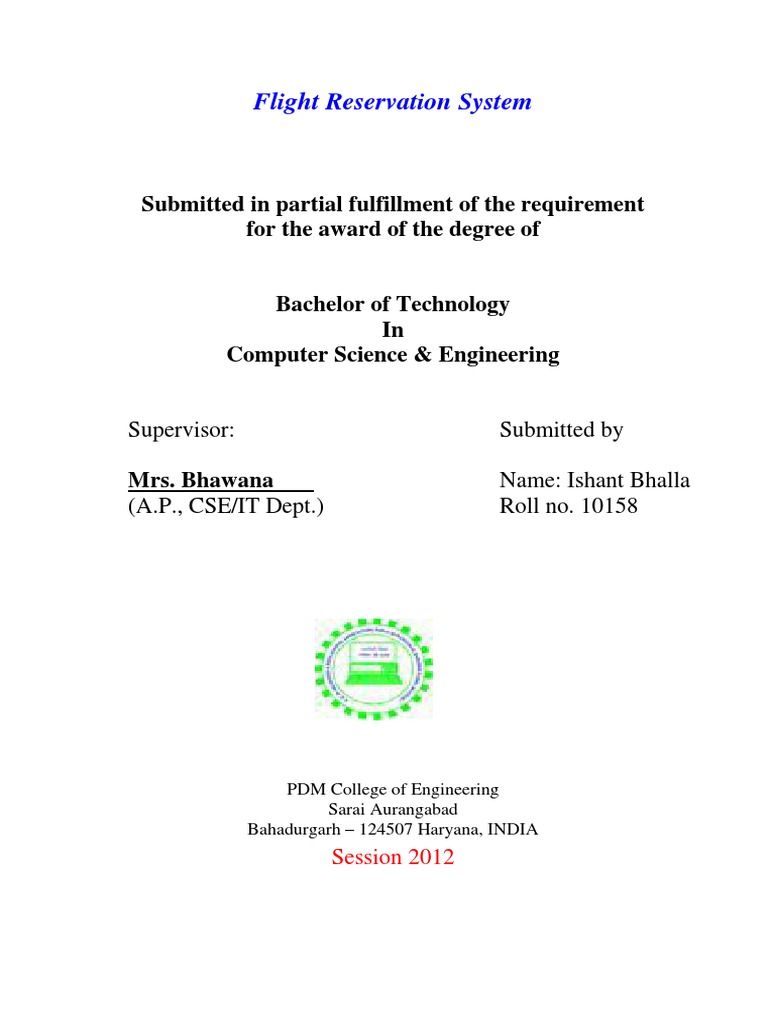 Flight Reservation System | PDF | Java (Software Platform) | Java (Programming Language)