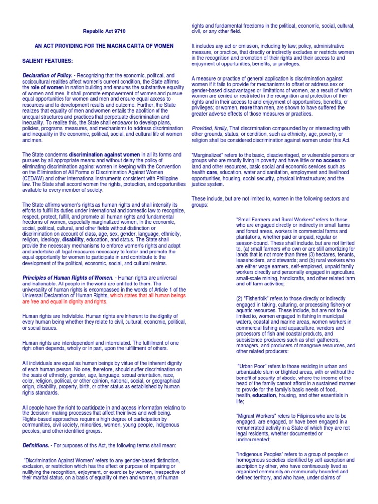 Declaration of Policy. - Recognizing That The Economic, Political, and ...