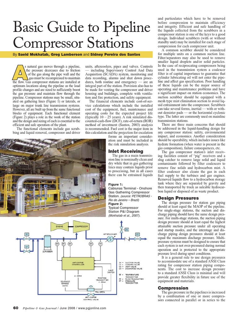 Basic Guide To Pipeline Compressor Stations | PDF | Pipeline Transport ...
