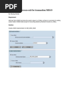 Adding New Tab and New Field in MIGO Item Detail Screen | PDF
