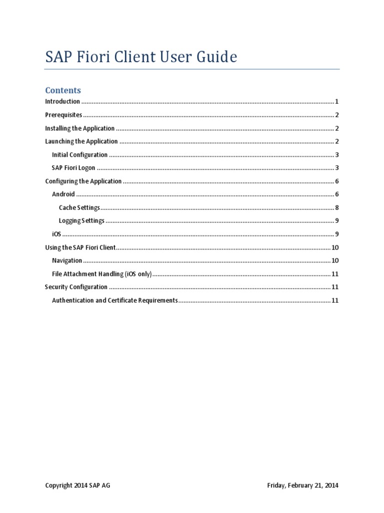 SAP Fiori Client User Guide | PDF | Mobile App | Web Application