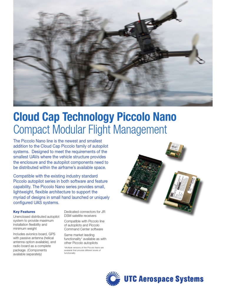 Piccolo Nano Data Sheet | PDF | Unmanned Aerial Vehicle | Electrical ...