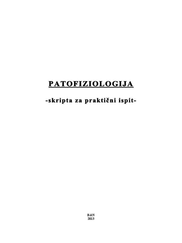 Patofiza Skripta Za Prakticni | PDF