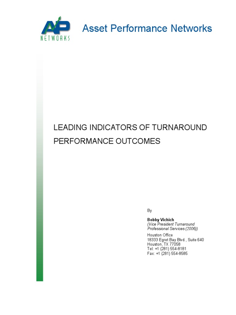 2 Leading Indicators of Turnaround Performance Outcomes | PDF ...