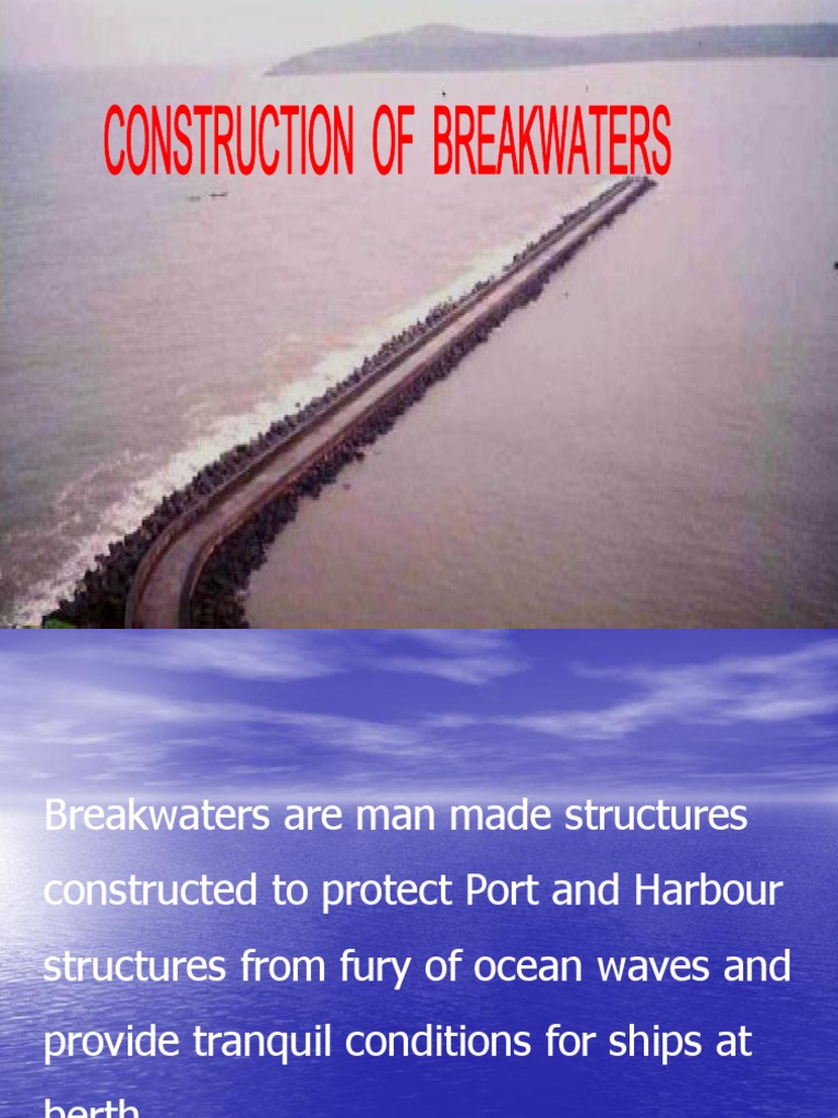 Construction of Breakwaters | PDF | Crane (Machine) | Port