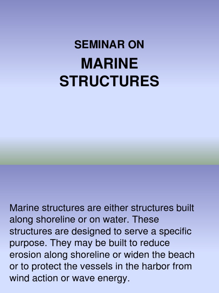 Marine Structures | PDF | Harbor | Coast