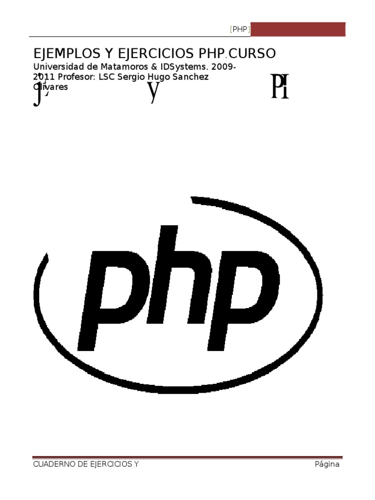 Ejercicios y Prácticas PHP | PDF | Comillas | Php