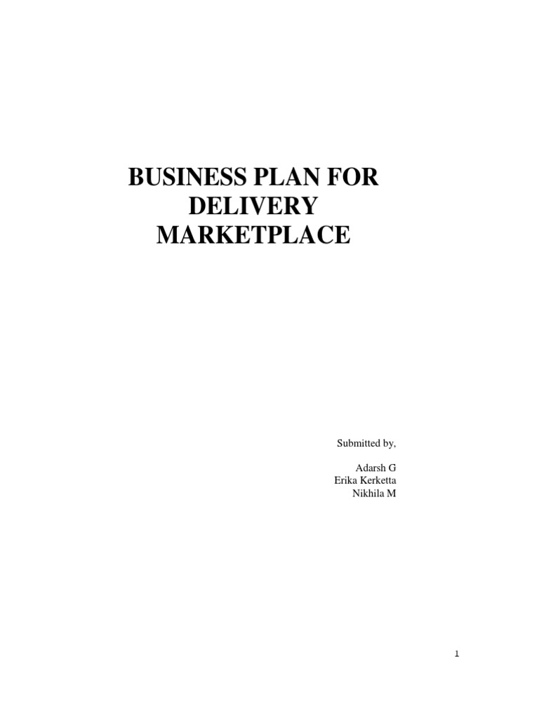 Business Plan for Express Delivery Service | PDF | Delivery (Commerce ...
