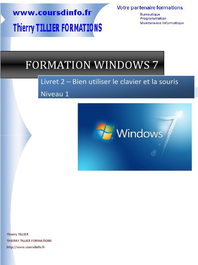 Livret 2 Clavier Et Souris | PDF | Clavier d'ordinateur | Curseur ...