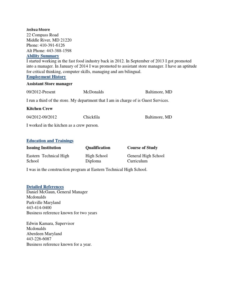 Josh Resume | PDF | Career & Growth