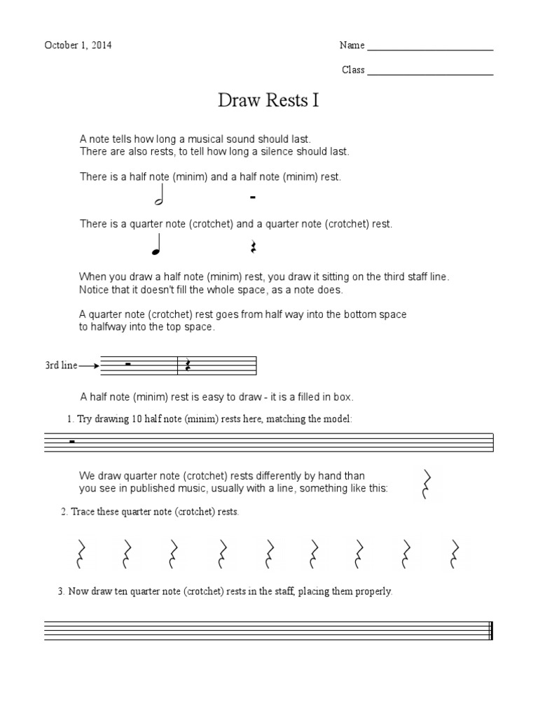 How To Draw A Quarter Rest