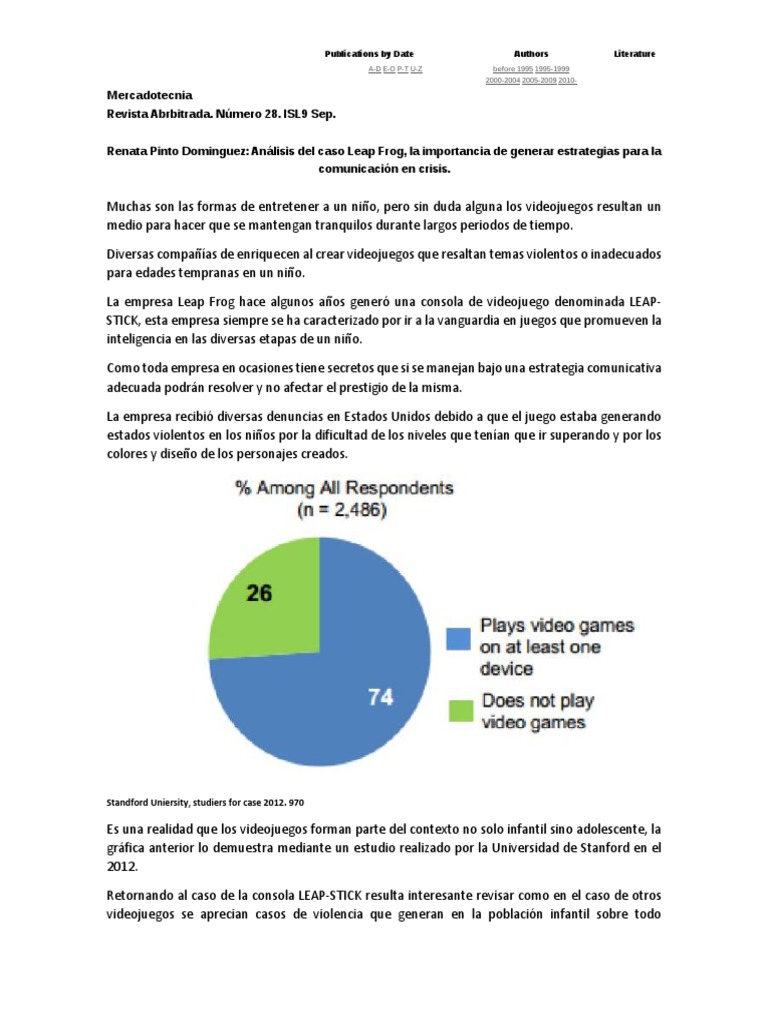 Caso Leap Stick | PDF | Videojuegos | Marketing