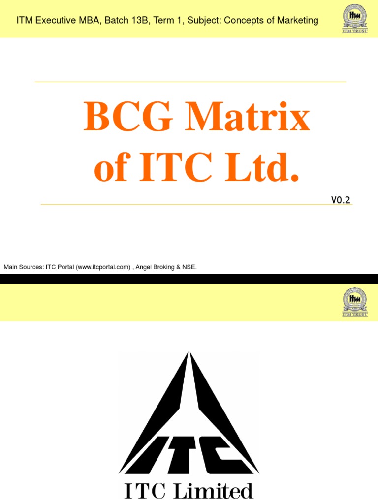 BCG Matrix of Itc LTD | PDF | Tobacco | Industries