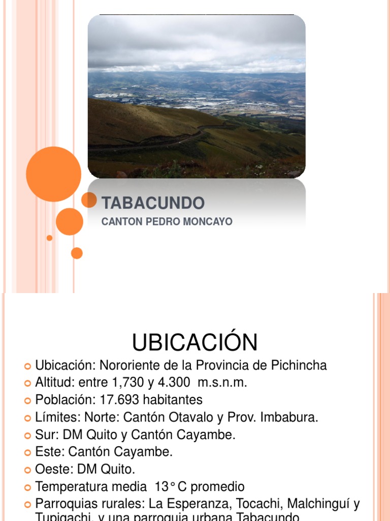 Expocicion Tabacundo | PDF | Entorno natural | Recursos naturales (general)
