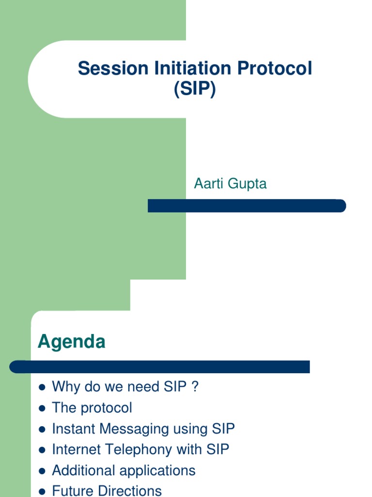 Aarti SIP | PDF | Session Initiation Protocol | Communications Protocols