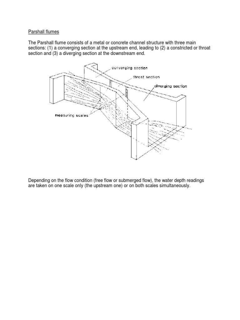 Parshall Flumes | Continuum Mechanics | Chemical Engineering