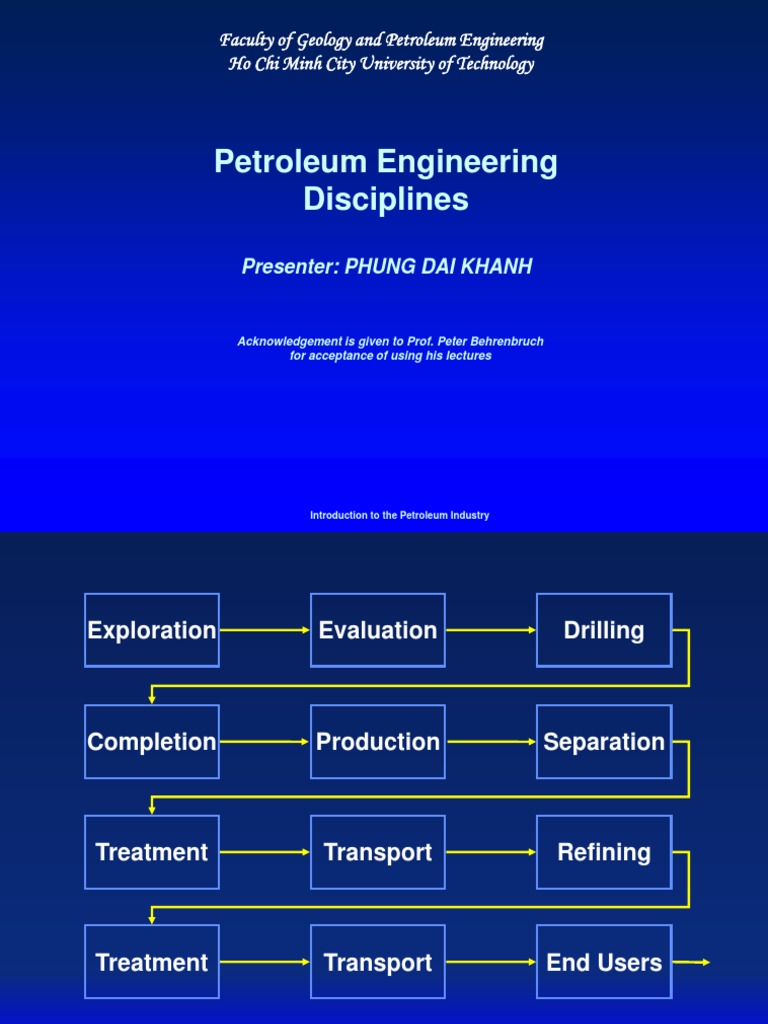 Overview of Petroleum Engineering Disciplines | PDF | Fuel Production ...