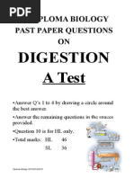 SBI4U - Unit 1 Practice Test - ANSWERS | PDF | Enzyme | Fat