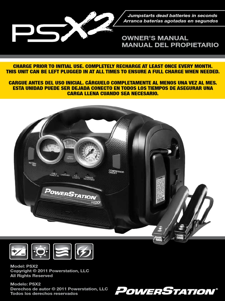 PSX2 Jump Pack2 | PDF | Battery Charger | Battery (Electricity)