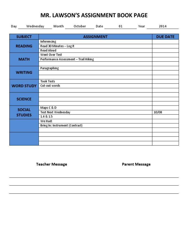 Assignment Book 10-01-2014 | PDF | Science & Mathematics