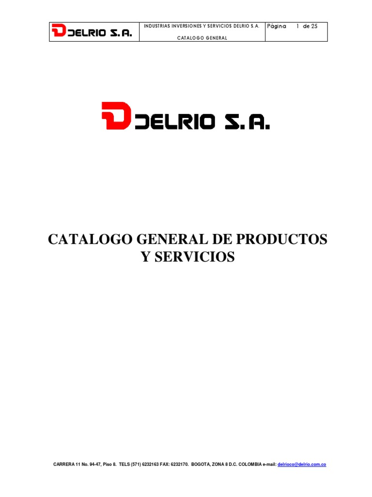 Catalogo Delrio S.A PDF | PDF | Refinería de petróleo | Petróleo