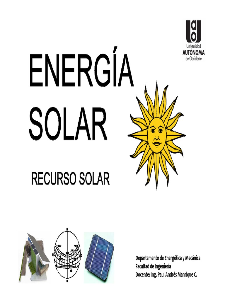 Energia Solar - Recurso Solar PDF | PDF | Luz de sol | Dom