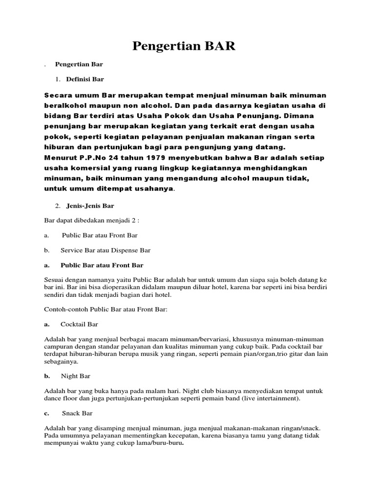 Pengertian BAR | PDF