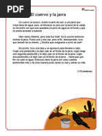 El Cuervo y La Jarra | PDF | Fábula