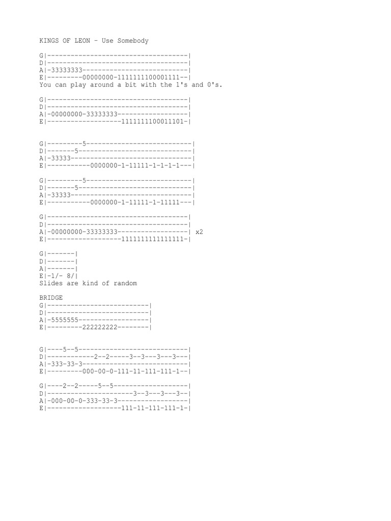 Use Somebody | PDF | Teaching Methods & Materials