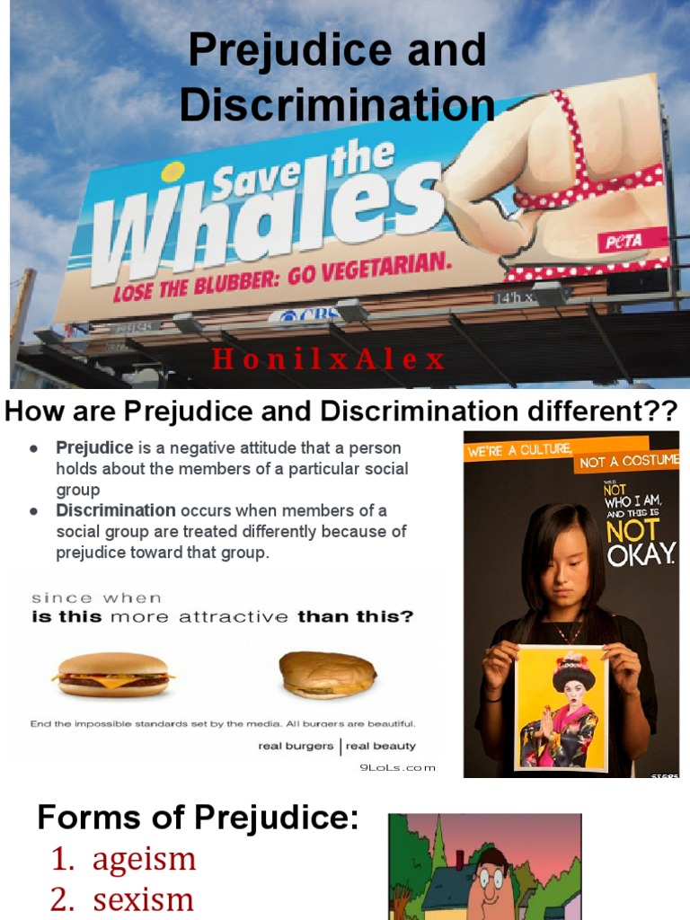 Prejudice and Discrimination | PDF | Prejudices | Discrimination