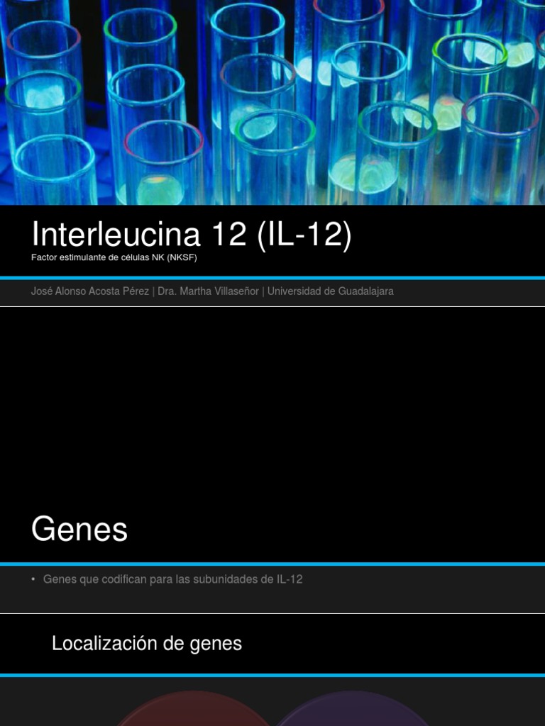Interleucina 12 (IL-12) | PDF | Interferón | Macromoléculas