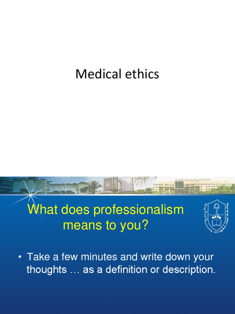 Medical Ethics | PDF | Medical Ethics | Autonomy