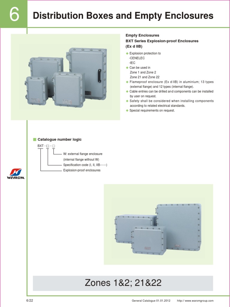 WAROM Ex D Enclosures | PDF | Industrial Processes | Safety