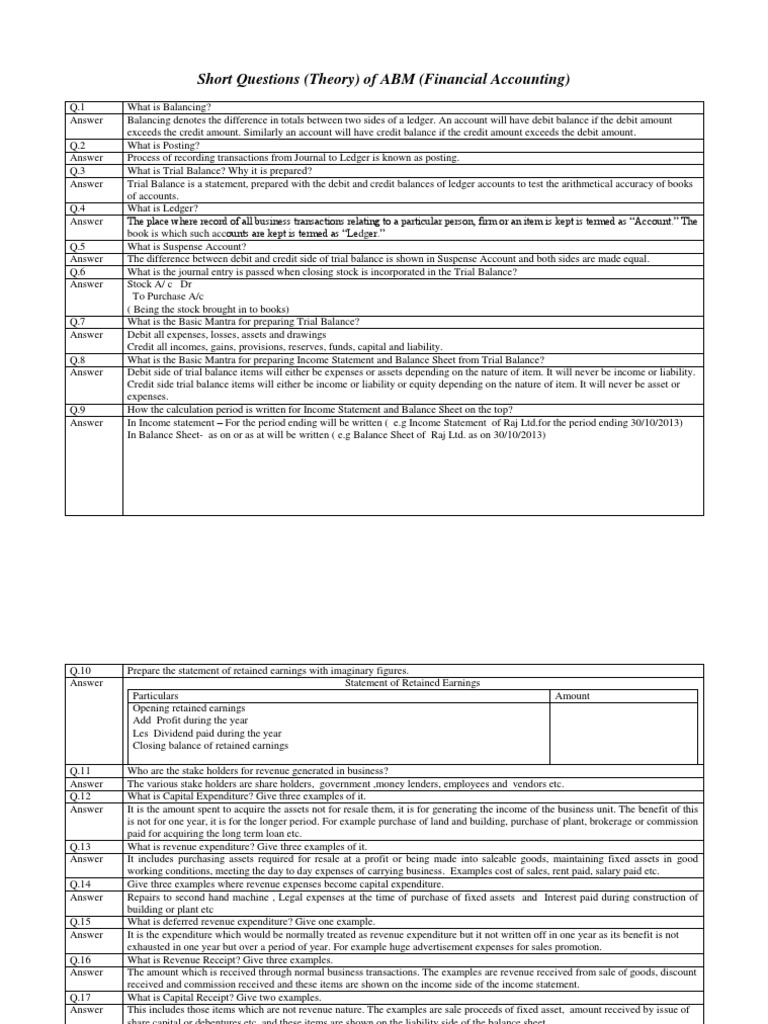 Understanding Key Financial Accounting Ratios and Concepts: An In-Depth Explanation of ...