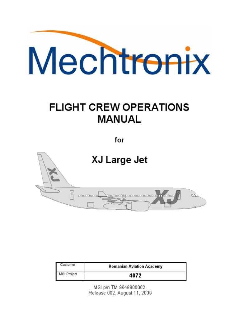 FCOM & QRH For Large Jet Unlocked PDF | PDF | Aviation | Aeronautics