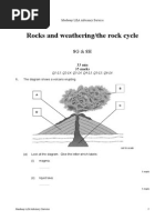 Year 8 Rocks Revision Worksheet | PDF | Rock (Geology) | Petrology