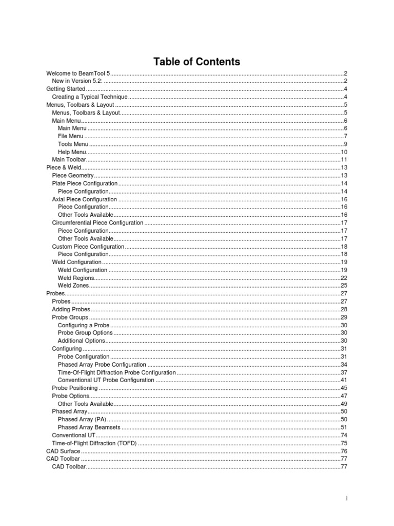 BeamTool User Manual | PDF | Menu (Computing) | Computer Aided Design