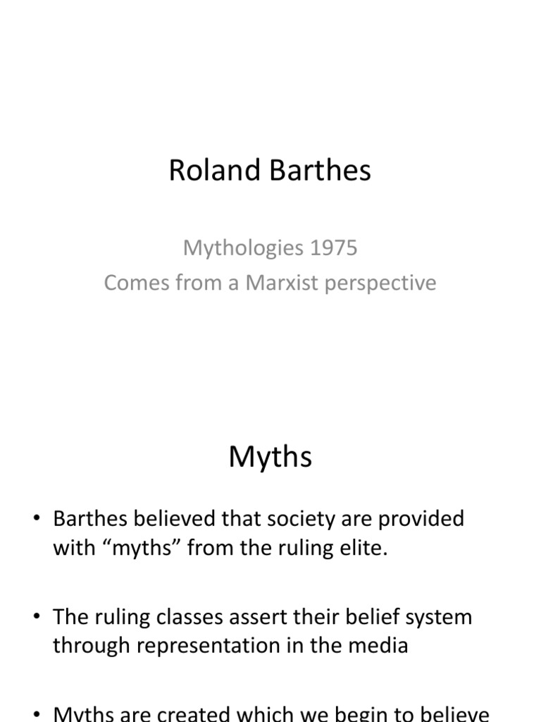 Roland Barthes | PDF